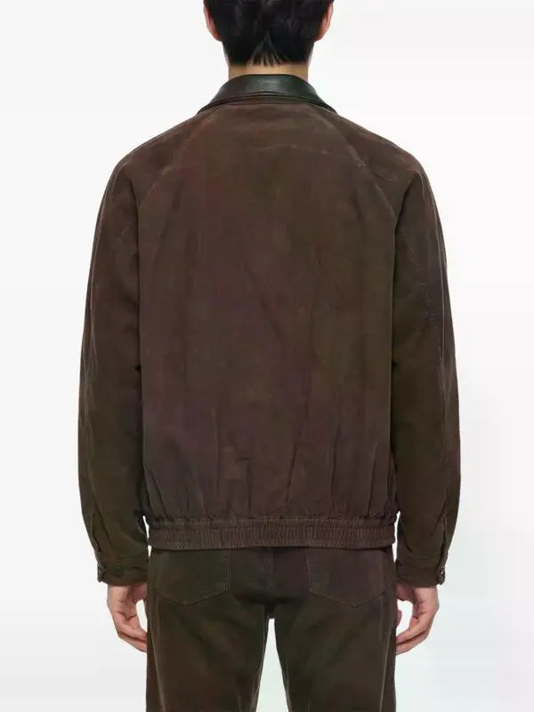 SSSTEIN Contrast-collar Corduroy Jacket