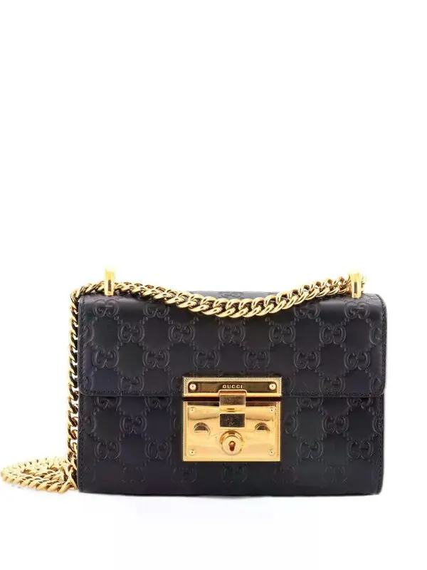 Gucci Padlock Shoulder Bag Guccissima Leather Small Crossbody Bag