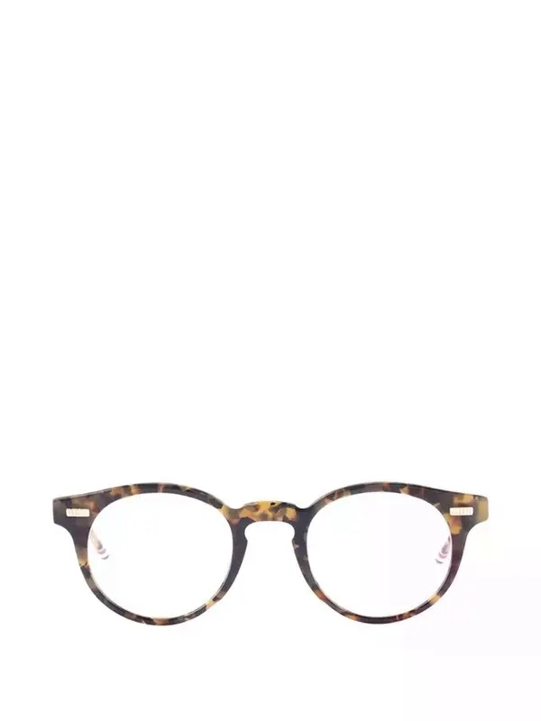 Thom Browne Tortoiseshell-effect Round-frame Glasses