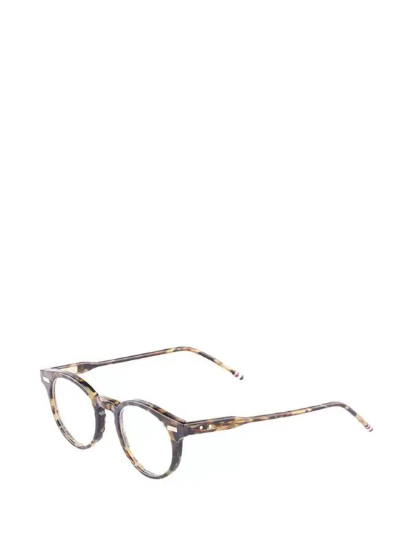 Thom Browne Tortoiseshell-effect Round-frame Glasses