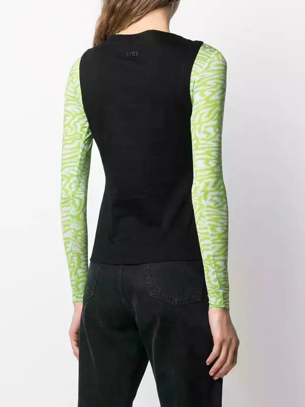 DIESEL® Zipped Detail Sleeveless Knitted Top
