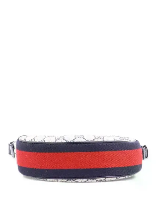 Gucci Ophidia Half Moon Bag Gg Coated Canvas Mini Hobo Bag