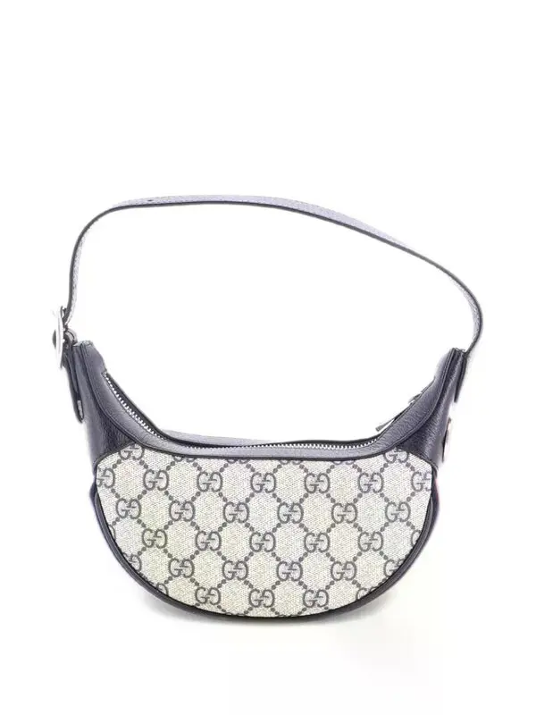 Gucci Ophidia Half Moon Bag Gg Coated Canvas Mini Hobo Bag