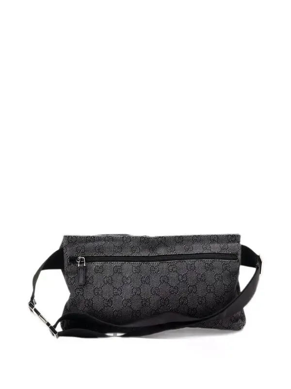Gucci Vintage Double Gg Denim Belt Bag
