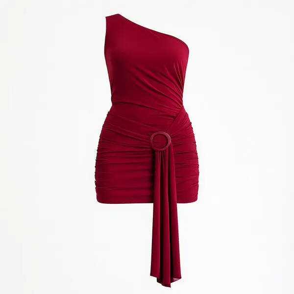 GROWNY Andela Dress Burgundy - Red