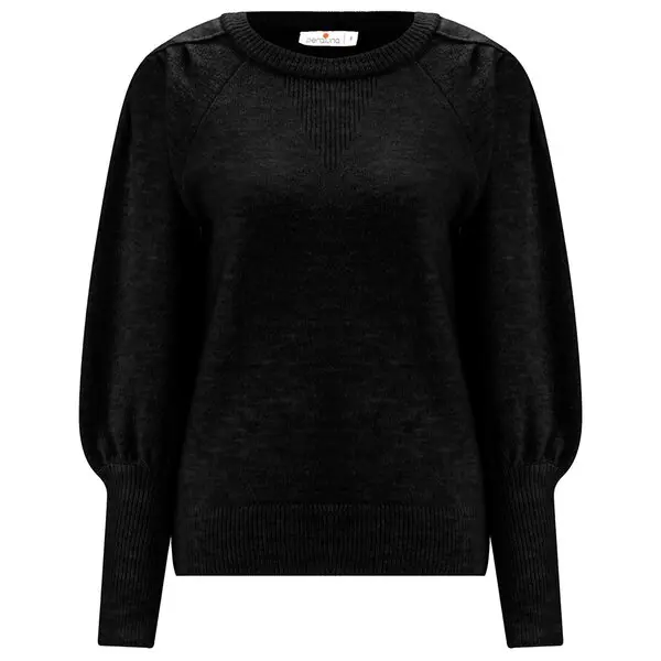 PERALUNA Rakel Shirred Shoulder And Sleeve Pullover