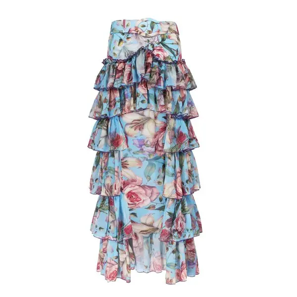 NUR KARAATA Carter Blu Skirt