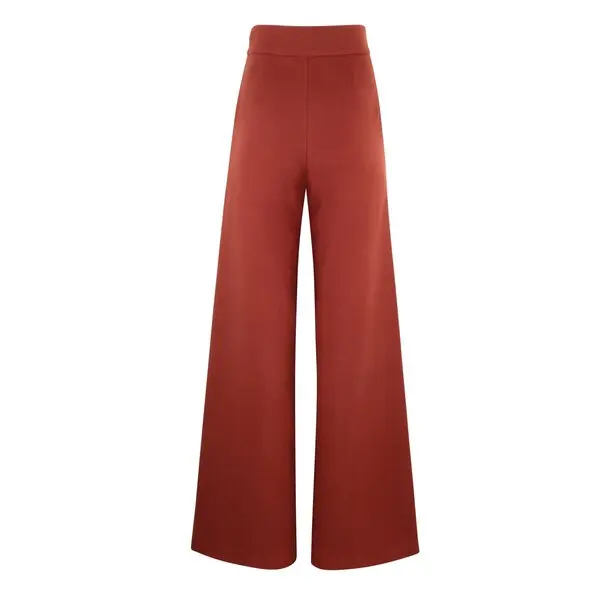 ADIBA High Waisted Flared Rust Pants