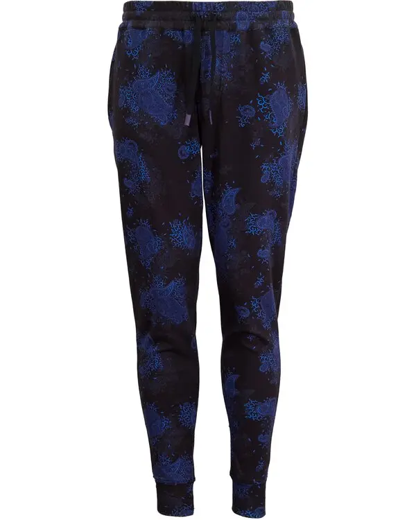 LORDS OF HARLECH Jay Campania Floral Jogger Pant - Black