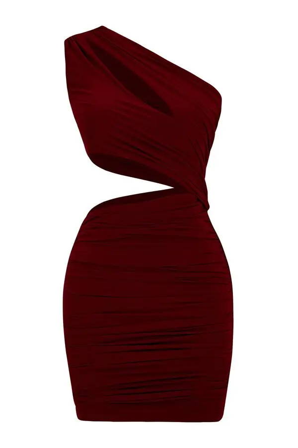 GROWNY Tijana Dress Burgundy - Red