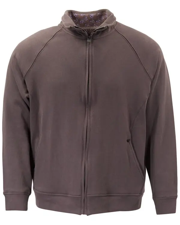 LORDS OF HARLECH Neville Ie Full-zip Knit Jacket - Brown