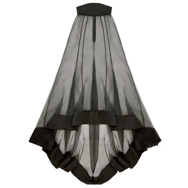 TIA DORRAINE Hypnotic Glow Sheer Maxi Skirt