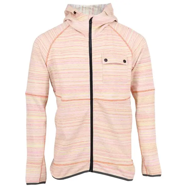 LORDS OF HARLECH Hood Jacket In Gold Spacedye - Orange