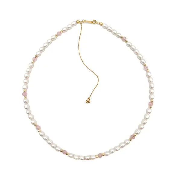 MISS CECILIA Aurora Fresh Water Pearl Necklace - White