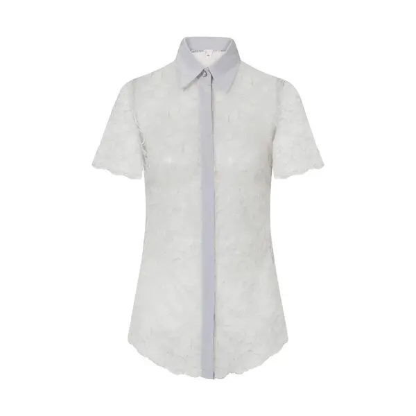SOPHIE CAMERON DAVIES Lace Shirt Silver