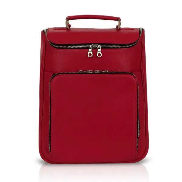 LUIS STEVEN Medium Laptop Pack Pebble Leather
