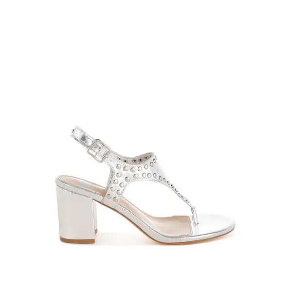 RAG & CO Chan Metallic Studded Statet Heels In By