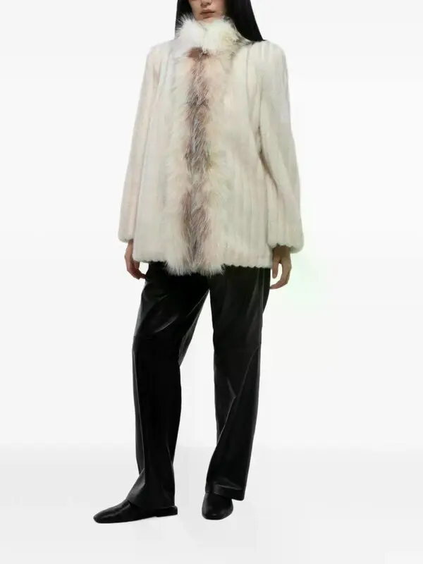 DUCIE Sienna Ribbed Faux-fur Jacket