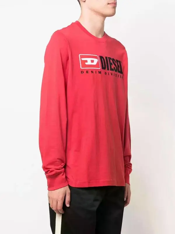 DIESEL® Logo-print Long-sleeve Sweatshirt