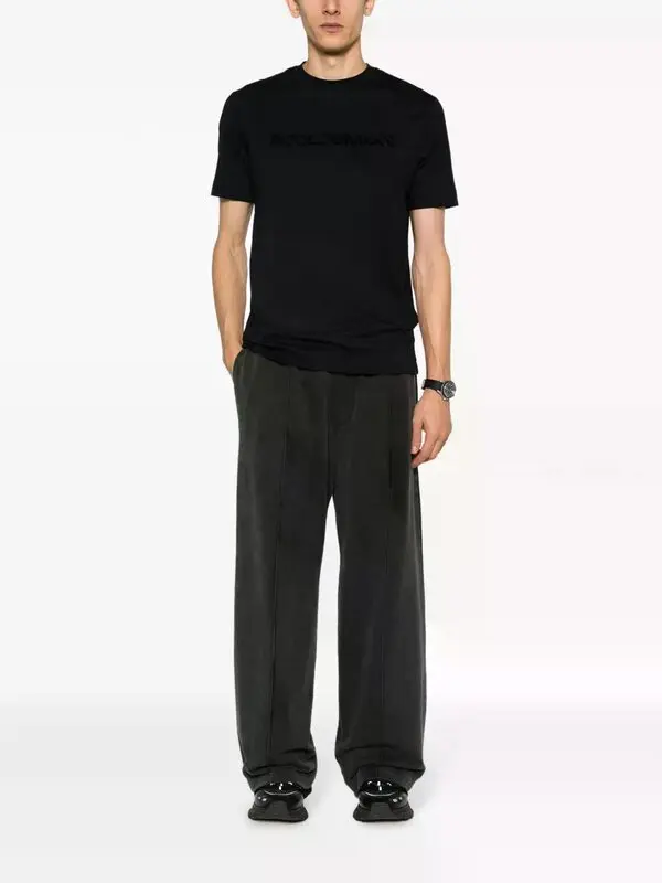 Emporio Armani Logo-flocked T-shirt
