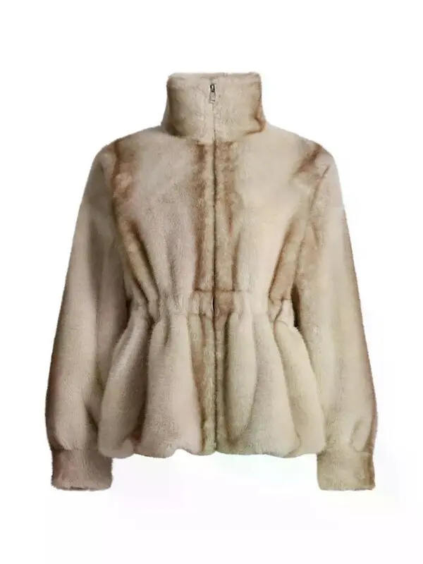 DUCIE Kai Elasticated Faux-fur Jacket