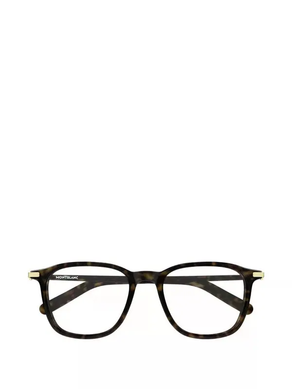 MONT BLANC EYEWEAR Tortoiseshell-effect Square-frame Glasses