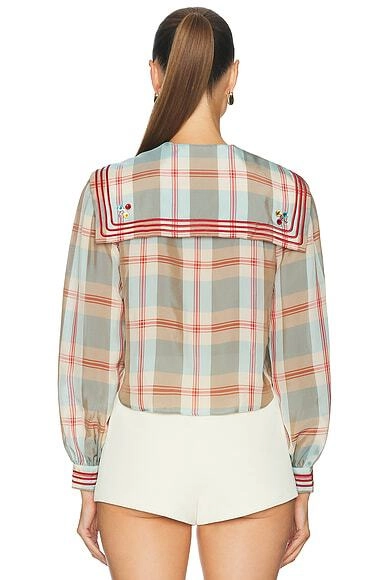 BODE Canyon Plaid Blouse