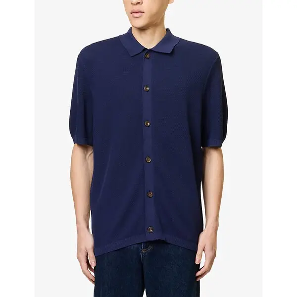 BELIER Hollis Textured Knitted Shirt