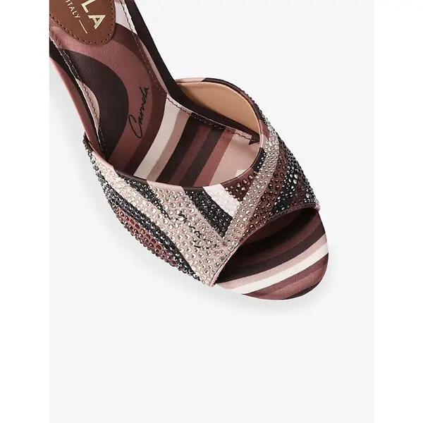 Carvela Caramella Heeled Woven Mules