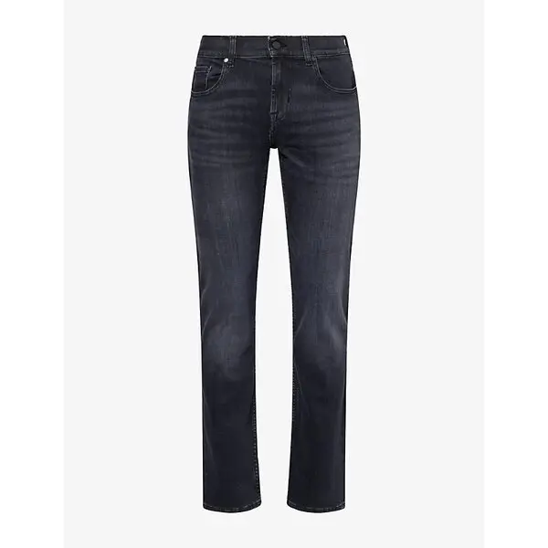7 For All Mankind Standard Straight-leg Stretch-denim Jeans