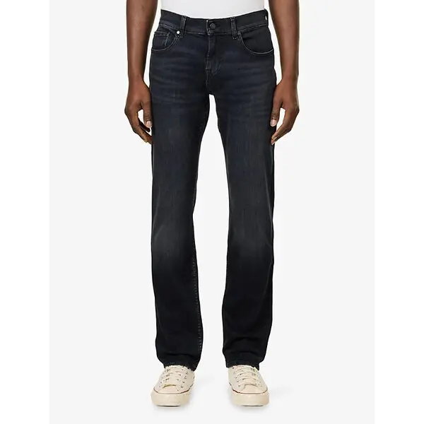 7 For All Mankind Standard Straight-leg Stretch-denim Jeans