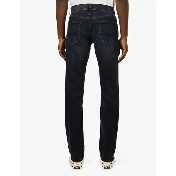 7 For All Mankind Standard Straight-leg Stretch-denim Jeans