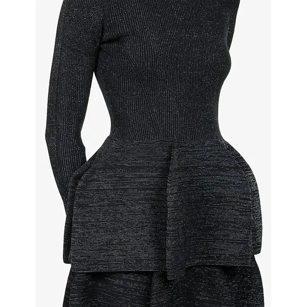 CFCL Pottery Glitter Ribbed-knit Top