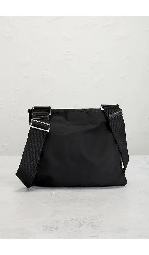 FWRD RENEW Prada Tessuto Flat Messenger Bag