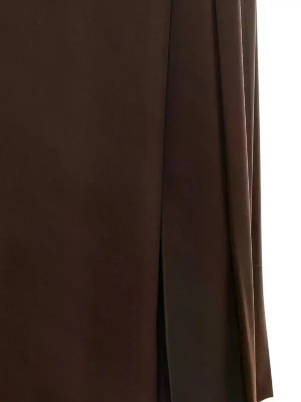 RUE DU BAC High-waisted Pleated Midi Skirt