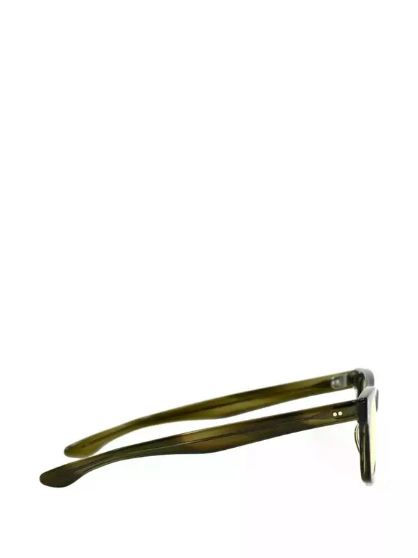 JULIUS TART OPTICAL Boeing Rectangle-frame Glasses - Green