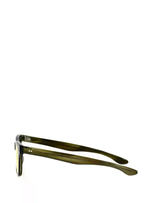 JULIUS TART OPTICAL Boeing Rectangle-frame Glasses - Green