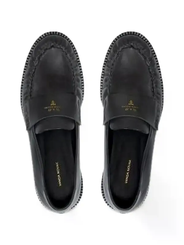 VANDA NOVAK Margot Leather Loafers