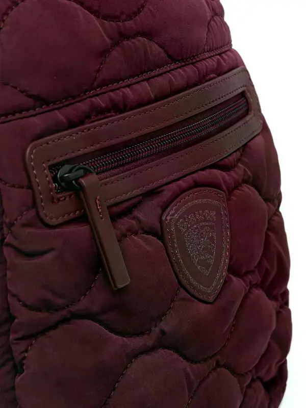 BLAUER. Quilted Logo-patch Backpack