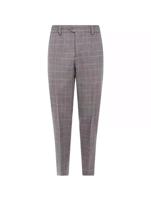 PT TORINO Prince Of Wales Check Wool Trousers