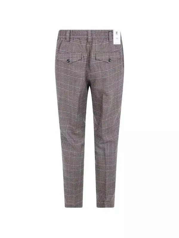 PT TORINO Prince Of Wales Check Wool Trousers