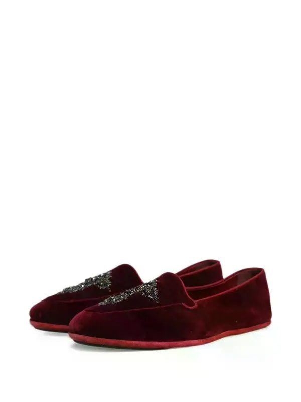 Dolce & Gabbana Embellished Suede Loafers