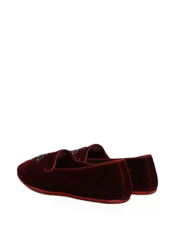 Dolce & Gabbana Embellished Suede Loafers