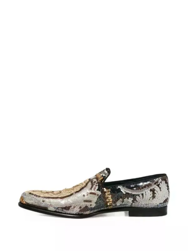 Dolce & Gabbana Sequin-embroidered Loafers