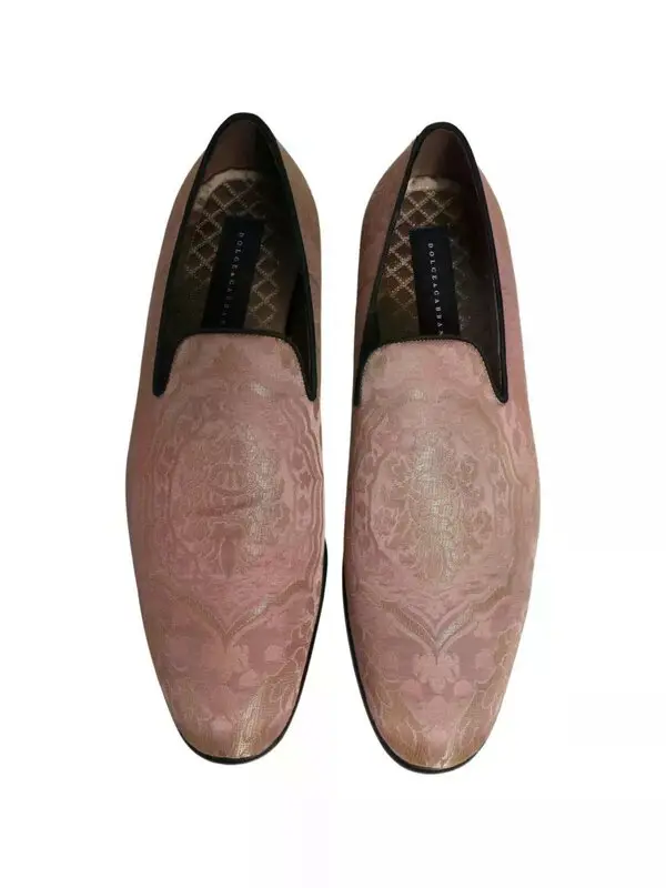 Dolce & Gabbana Brocade Slip-on Loafers