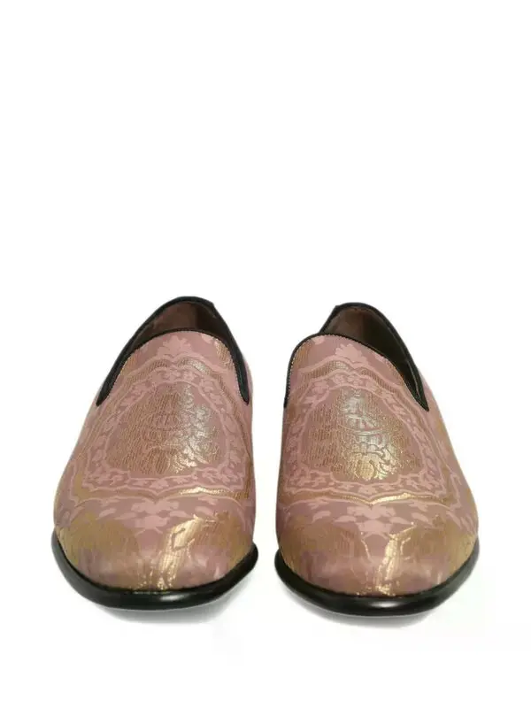 Dolce & Gabbana Brocade Slip-on Loafers