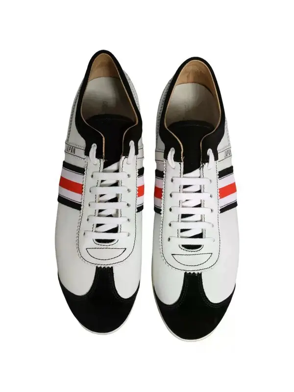 Dolce & Gabbana Japan Stripe Leather Trainers