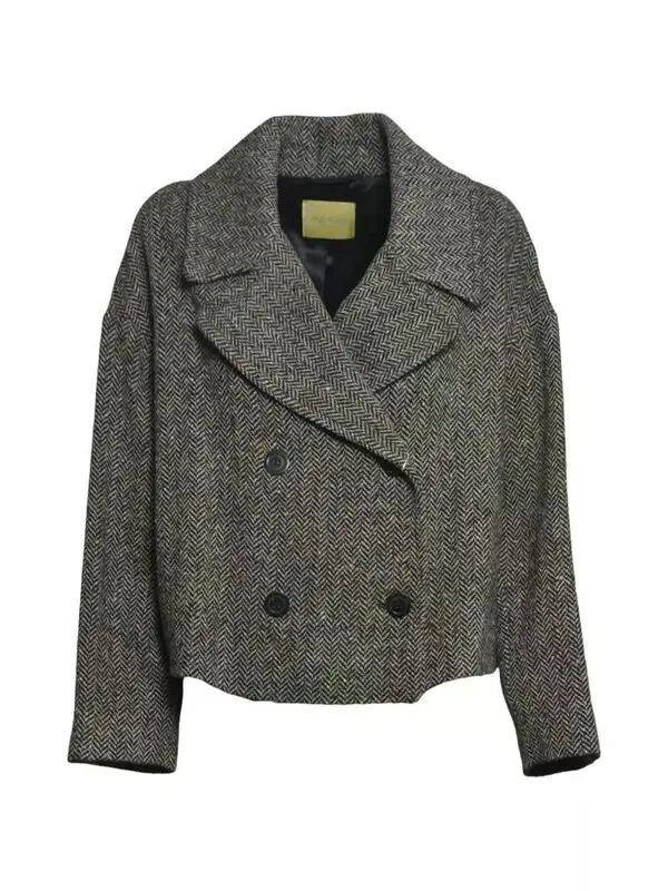 Momoni Ketil Herringbone Double-breasted Jacket