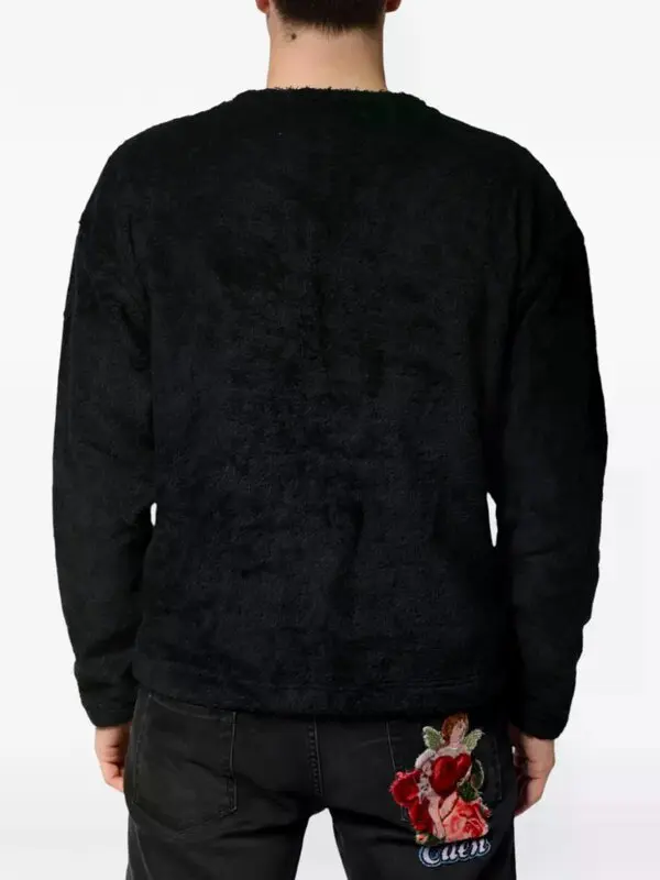 Dolce & Gabbana V-neck Logo-plaque Sweatshirt