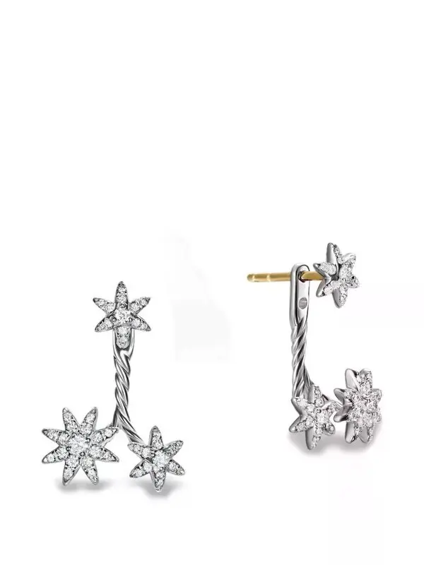 David Yurman Petite Starburst Diamond Earrings
